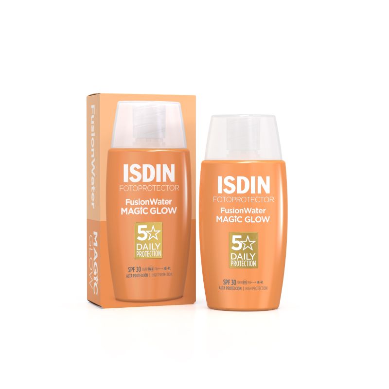 Isdin Fusion Water Magic Glow Fotoprotector Spf 30 Protector solar ...